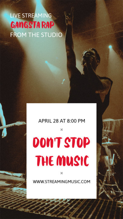 Placeit - Instagram Story Template for Concert Announcements