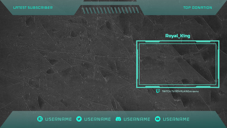 Placeit - OBS Stream Overlay Template for Twitch with a Modern Style