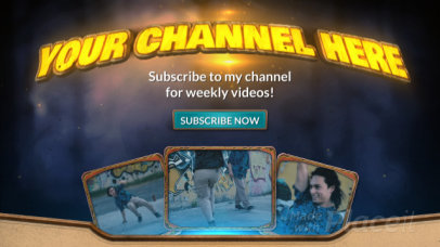 Placeit - YouTube End Screen Video Template with Animated Abstract Graphics