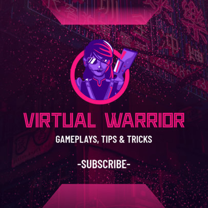 Placeit - Facebook Post Template Featuring a Gaming Character With a ...