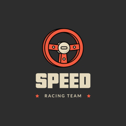 Placeit - Gaming Logo Generator Featuring a Racing Car Illustration