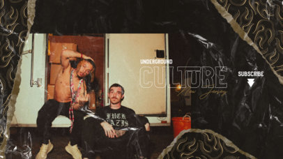 Placeit - YouTube Banner Design Template for a Hip-Hop Artist's Channel