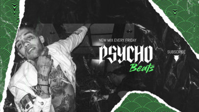 Placeit - Unique YouTube Banner Creator for a Rapper's Channel