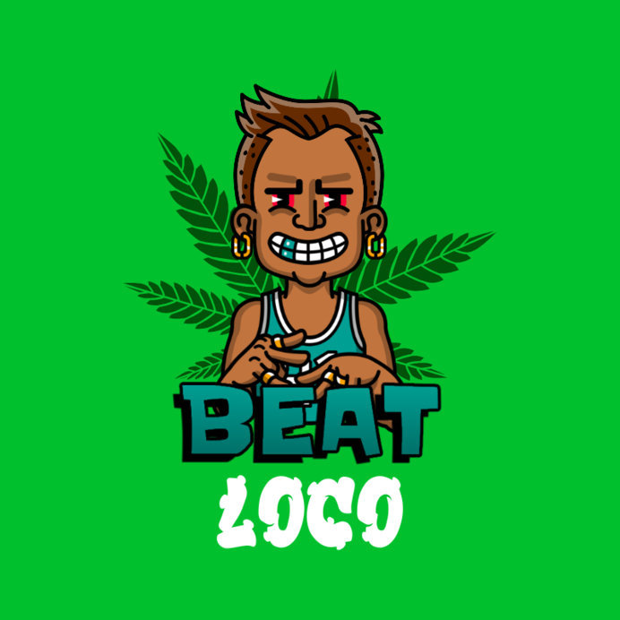 Placeit - Avatar Logo Creator with a Marijuana Plant Graphic as Background