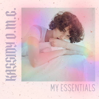 Placeit - Album Cover Creator Featuring a Polychromatic Effect