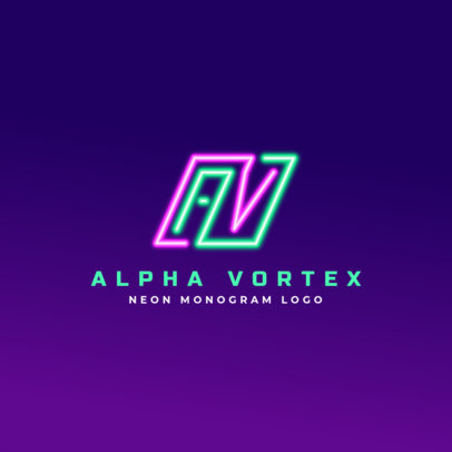 Placeit - Gaming Logo Template Featuring Bold Monograms