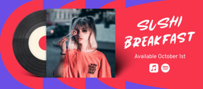 Placeit - Facebook Cover Template for a New Single Release