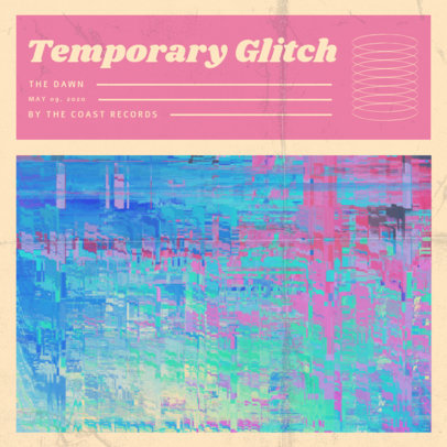 Placeit - Pop Album Cover Template Featuring Contemporary Text Design