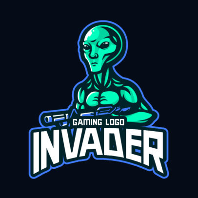 Placeit - Space-Themed Gaming Logo Generator with an Astronaut Graphic