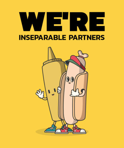 Placeit - Illustrated T-Shirt Design Template Featuring a Broccoli and ...