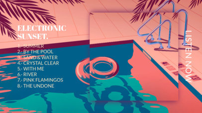Placeit - YouTube Thumbnail Template for a Tropical-EDM Playlist