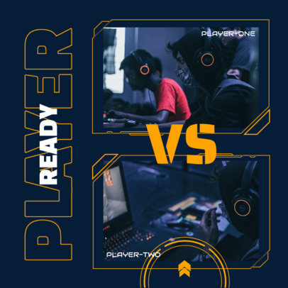 Placeit - Instagram Post Design Template for a Gaming Match with a ...