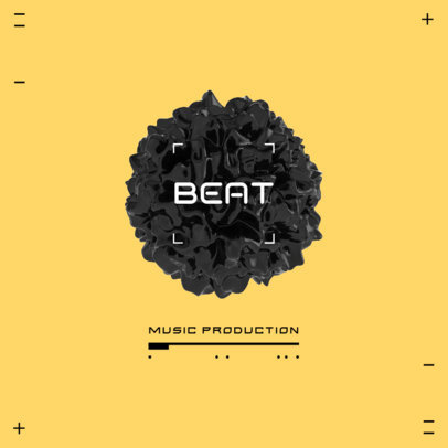 Placeit - Music Logo Maker Featuring an Abstract Sphere