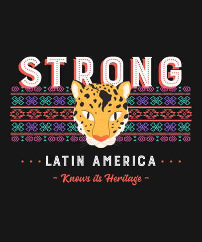 Placeit - Colorful T-Shirt Design Creator Featuring a Latin Devil Mask ...