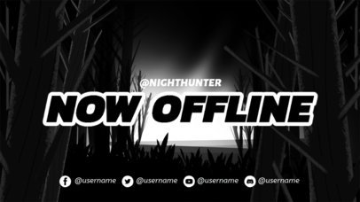 Placeit - Twitch Offline Banner Template Featuring Spooky Background ...