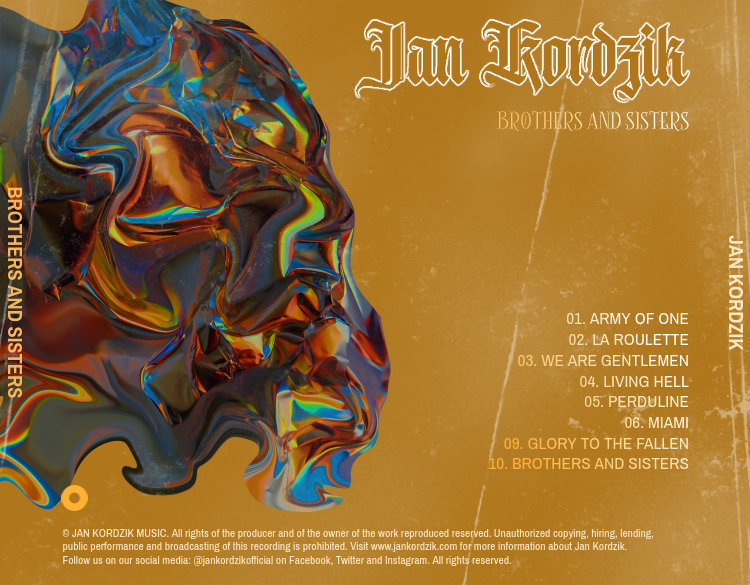 Placeit - Hip Hop Album Back Cover Template Featuring Iridescent ...