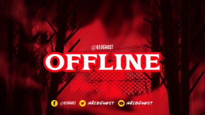 Placeit - Twitch End Screen Design Maker Featuring Featuring Scary ...