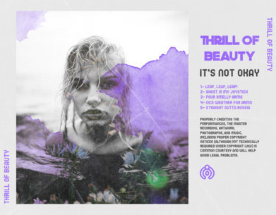 Placeit - Back Album Cover Maker Featuring a Broken Glass Effect