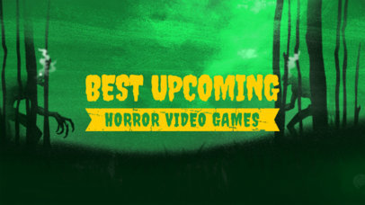 Placeit - Illustrated YouTube Thumbnail Template for Horror Game ...