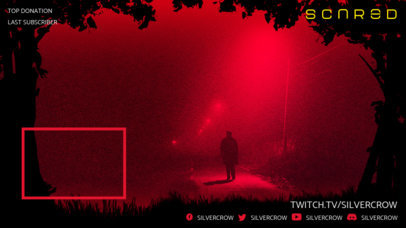 Placeit - Twitch Overlay Template for a Horror Game Stream with a ...
