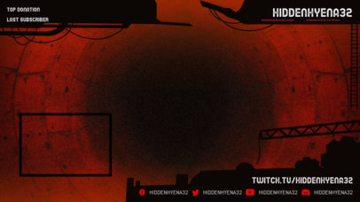 Placeit - Horror Gaming Twitch Overlay Template Featuring an Eerie ...