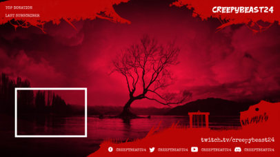 Placeit - Horror Gaming Twitch Overlay Template Featuring an Eerie ...