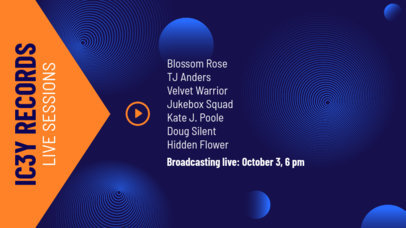 Placeit - YouTube Thumbnail Template Featuring a Virtual Concert Lineup