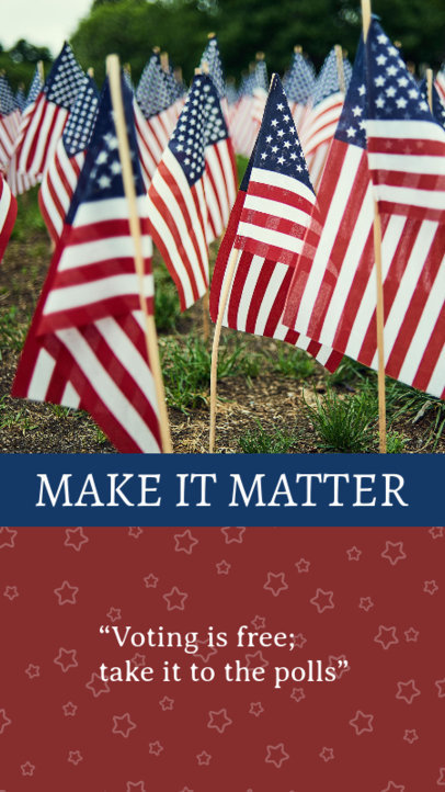 Placeit - Political Instagram Story Design Template Inviting People to Vote
