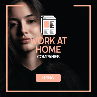 Placeit - Ad Banner Template Featuring Work From Home Graphics