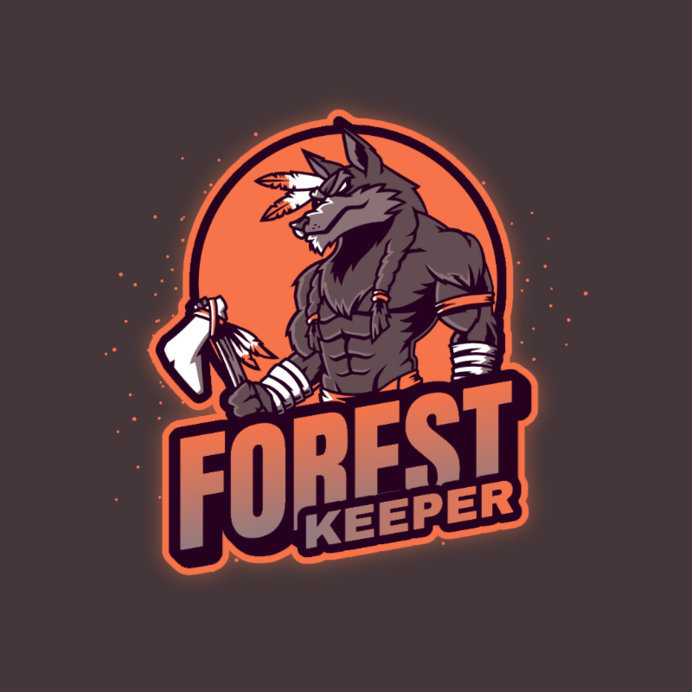 Placeit - Fantasy Logo Maker Featuring a Forest Guardian