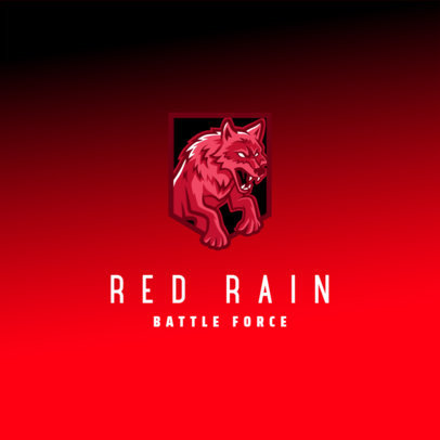 Placeit - Logo Maker for a Gaming Squad Featuring Three Wolf Heads