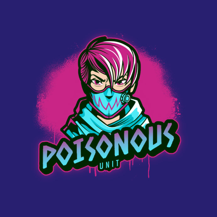 Placeit - Team Logo Generator with a Character Wearing an Anti-Poison Mask