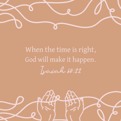 Placeit - Christian Instagram Post Design Creator Featuring Inspiring ...