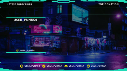 Placeit - Cyberpunk 2077-Style Twitch Overlay Generator with a Webcam Frame