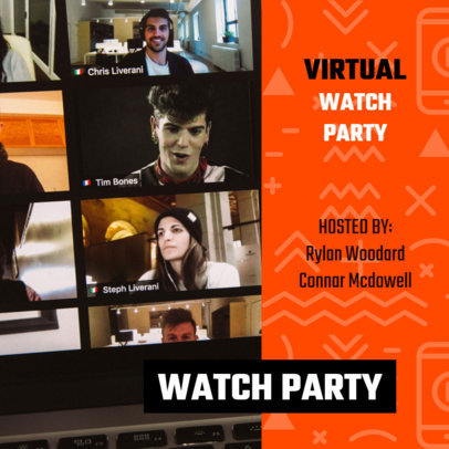 Placeit - Instagram Post Maker for a Sports Event Watch Party