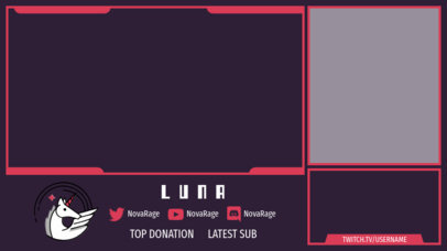 Placeit - Twitch Overlay Template with Customizable Webcam Frames