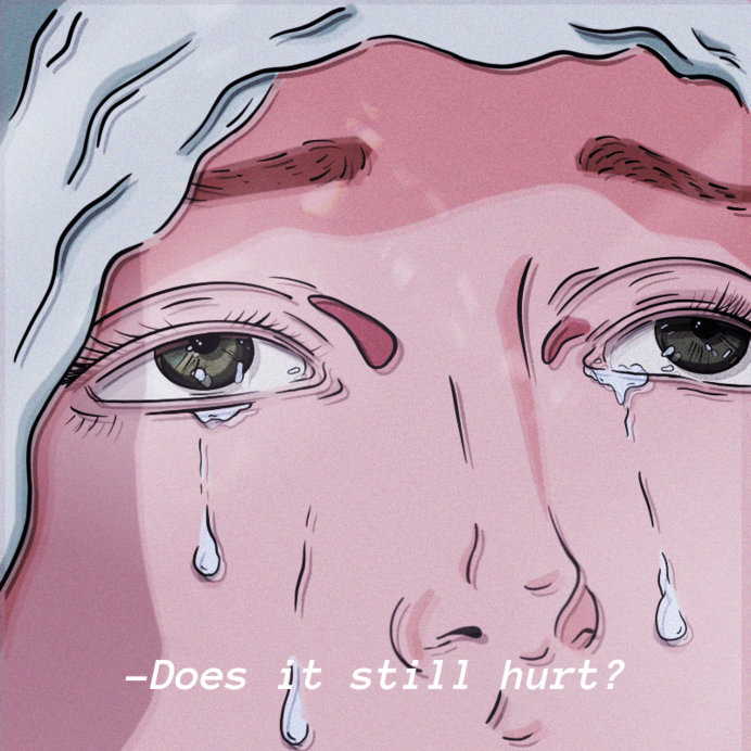 Placeit - Lo-Fi Album Cover Template Featuring a Crying Character ...