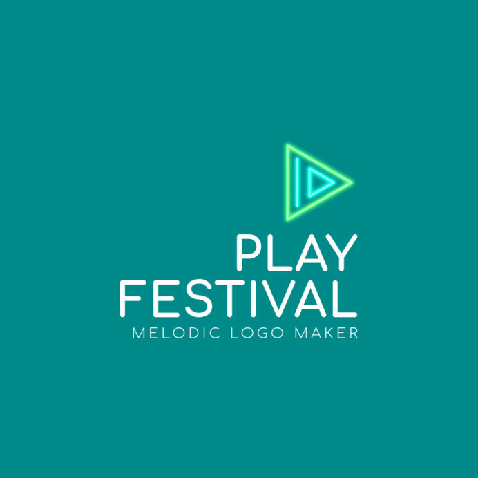 Placeit - Logo Template for a Music Festival Featuring an Abstract Play ...