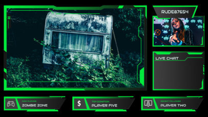 Placeit - Simple Twitch Overlay Design Template with a Futuristic Look