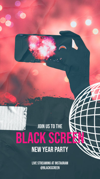 Placeit - Instagram Story Design Template for a Virtual Fireworks Event