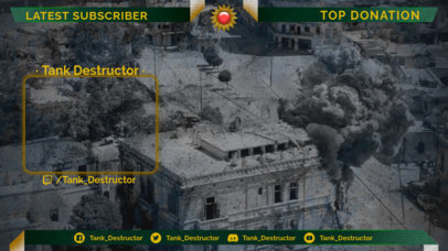 Placeit - World of Tanks-Inspired Twitch Overlay Template for Streamers