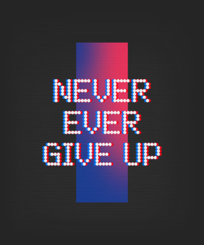 Placeit - Pixelated T-Shirt Design Template with a Gaming Quote