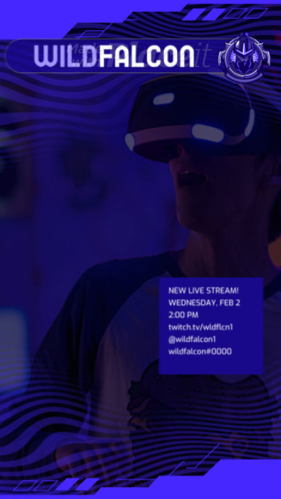 Placeit - Instagram Story Video Maker for a Twitch Live Stream Promo