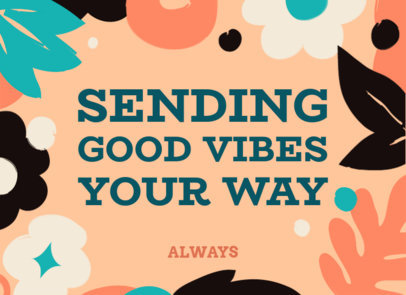 Placeit - Greeting Card Design Template Featuring Wholesome Messages