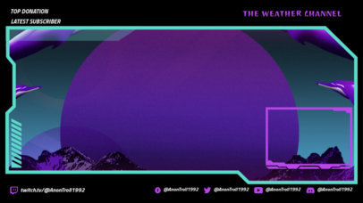 Placeit - Twitch Overlay Template Featuring a Trippy Natural Landscape ...