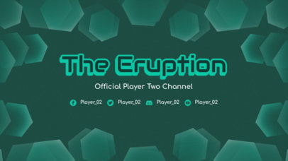 Placeit - Twitch Banner Template for Gaming Channels Featuring a Dark ...