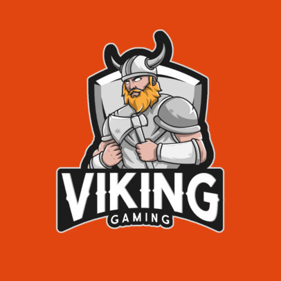 Placeit - Gaming Logo Template with an Armored Warrior Graphic