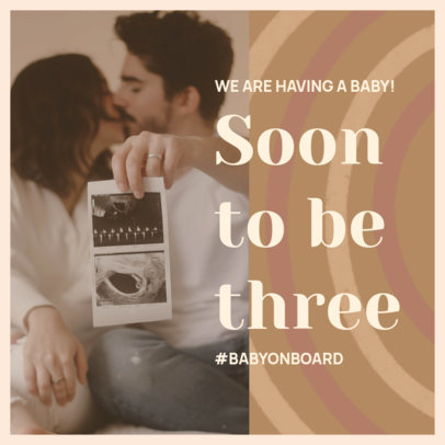 Placeit - Instagram Post Maker to Celebrate a Pregnancy