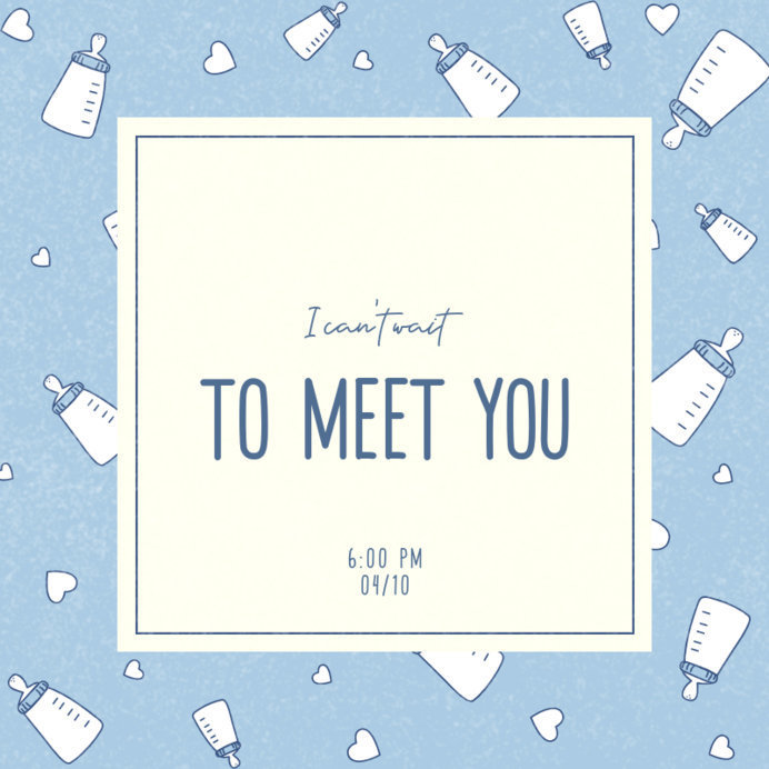 Placeit - Instagram Post Template for a Newborn Baby Greeting Message