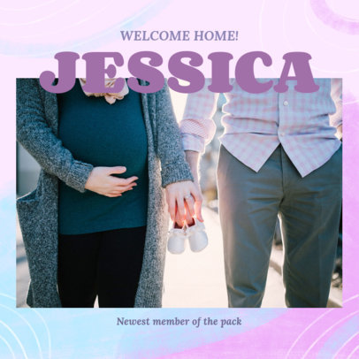 Placeit - Facebook Post Creator for an Online Pregnancy Reveal